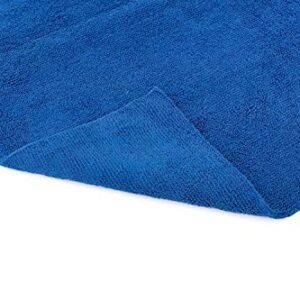 The Rag Company - Edgeless 365 Microfiber Towels (10-Pack) Premium 70/30 Blend, Professional Polishing, Wax Removal, Auto Detailing, 365gsm, 16in x 16n, Royal Blue