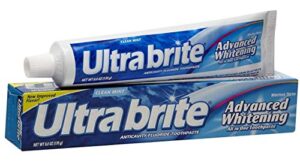 ultra brite reg size 6z ultrabrite advanced whitening toothpaste