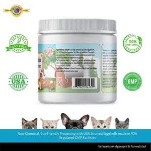 Pet's Friend Eggshellent Calcium 16 oz - Fine Eggshell Powder Calcium Supplement for Dogs and Cats, Low Phosphorous Non-Bovine Ingredients, Nourish Muscles, Joints, and Bones, Tasty Food Additive