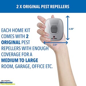 Bell and Howell Ultrasonic Pest Repeller Home Kit (Pack of 6), Ultrasonic Pest Repeller, Pest Repellent for Home, Bedroom, Office, Kitchen, Warehouse, Hotel, Safe for Human and Pet