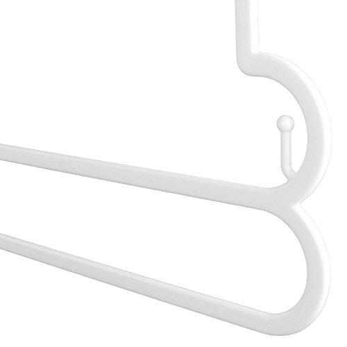 HANGERWORLD Pack of 15 White Plastic Frame Shop Display Hangers 10.2inch for Baby, Toddler and Children's Clothes Hanger