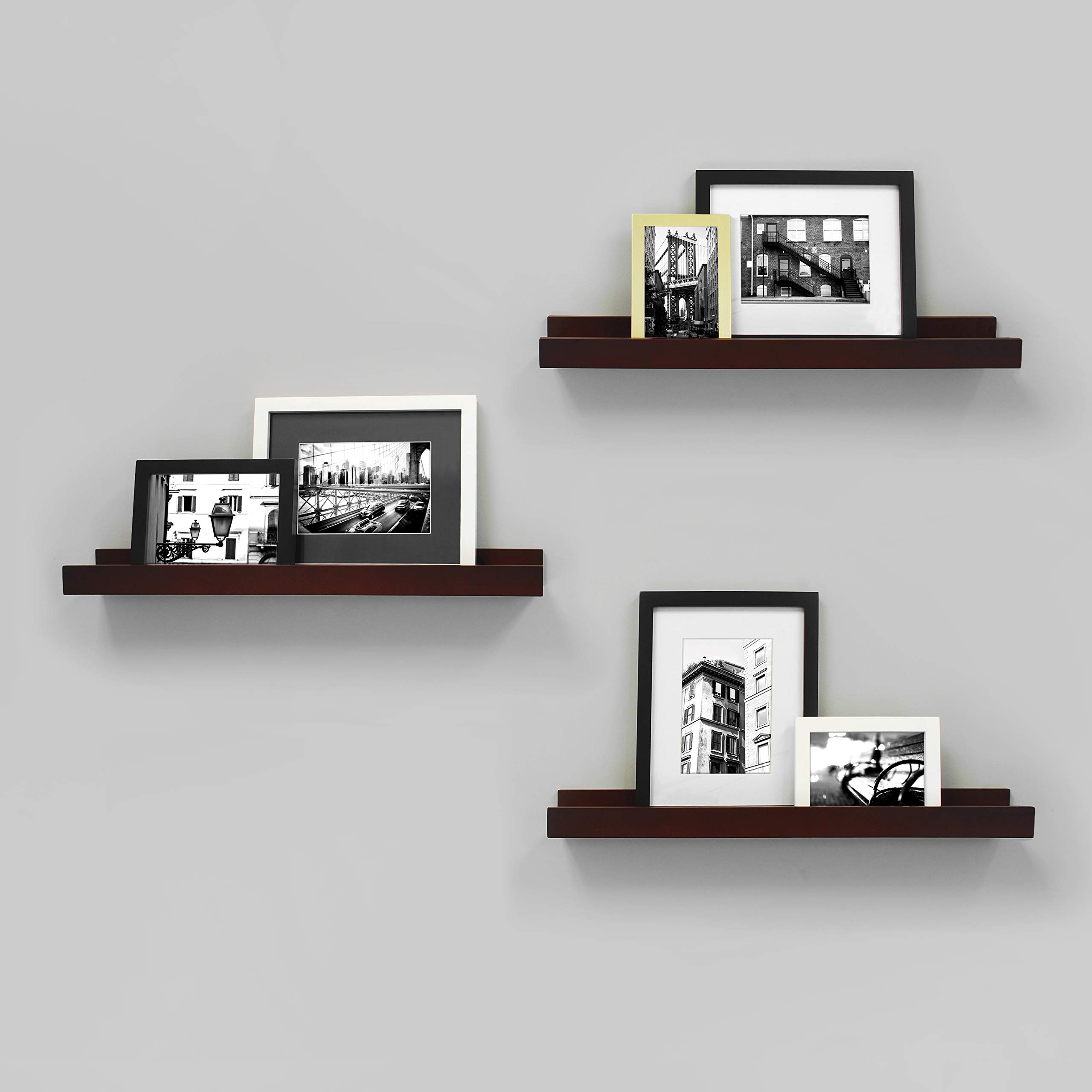 Kiera Grace Kieragrace Modern Floating-Shelves, 23-Inch by 4-Inch, Espresso