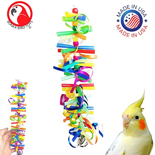 Bonka Bird Toys 1917 Party Small Medium Bird Toy Parrot cage Craft Toys Cages Cockatiel Budgie Lovebird