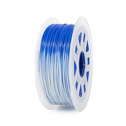 Gizmo Dorks 1.75mm PLA Filament, 1 kg for 3D Printers, Color Change Blue to White