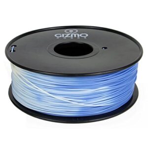 Gizmo Dorks 1.75mm ABS Filament, 1 kg for 3D Printers, Color Change Blue to White