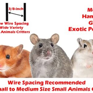 4-Levels Sparkle Clear Hamster Mice Mouse Cage with Large Top Exercise Ball 25" Height