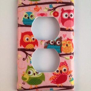 Green Owl Light Switch Cover Various Sizes Offered