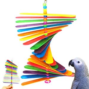 bonka bird toys 867 big stick colorful wood chew beak parrot parrotlet budgie macaw african grey