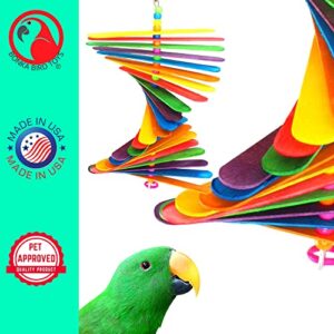 Bonka Bird Toys 867 Big Stick Colorful Wood Chew Beak Parrot Parrotlet Budgie Macaw African Grey