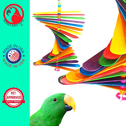 Bonka Bird Toys 867 Big Stick Colorful Wood Chew Beak Parrot Parrotlet Budgie Macaw African Grey