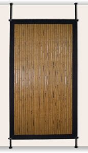 versailles home fashions pp015-19 bamboo privacy panel, 38" x 68", honey