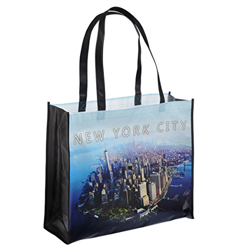 NYC Downtown Photo Reusable Shopping Tote Bag - New York Downtown