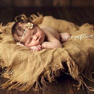 Burlap Blanket Newborn Photography Prop Baby Photo Prop Blanket