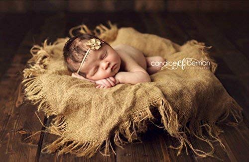 Burlap Blanket Newborn Photography Prop Baby Photo Prop Blanket