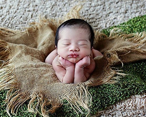 Burlap Blanket Newborn Photography Prop Baby Photo Prop Blanket