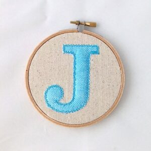 applique alphabet letter in hoop - choose your pattern -