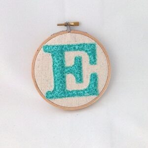 Girly Applique Letter in 4" Hoop -