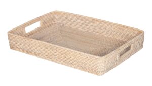 kouboo 1020048 laguna serving tray, off-white/latte