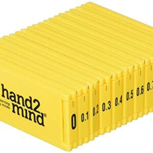 hand2mind Folding Fraction and Decimal Number Line for Classroom, 4th Grade Math Manipulatives, Teacher Supplies, Homeschool Supplies, Fraction Manipulatives, Activity Guide (1 Set of 2)