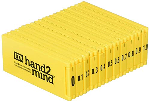 hand2mind Folding Fraction and Decimal Number Line for Classroom, 4th Grade Math Manipulatives, Teacher Supplies, Homeschool Supplies, Fraction Manipulatives, Activity Guide (1 Set of 2)