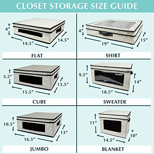 DII Breathable Closet Storage Organizer, Shirt, Gray