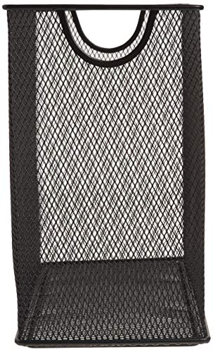 U Brands Mesh Steel Desktop Hanging File Holder, Letter Size, 12.4" x 9.53" x 5.5", Black - 457U00-06