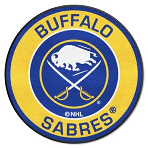 fanmats 18864 buffalo sabres roundel rug - 27in. diameter