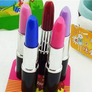 KitMax (TM) Pack of 12 Pcs 0.5 Mm Cute Cool Novelty Lipstick Shape Ballpoint Pen Office School Supplies Students Children Gift