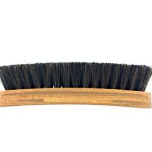 Bickmore Shoe & Boot Shine Brush - 100% Horsehair - Cleaning Brush Great for Waxing, Polishing, Buffing Finished Leather