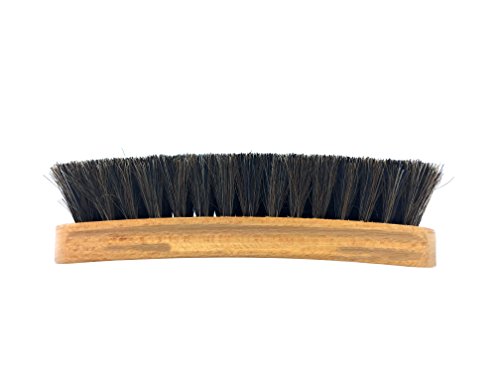 Bickmore Shoe & Boot Shine Brush - 100% Horsehair - Cleaning Brush Great for Waxing, Polishing, Buffing Finished Leather