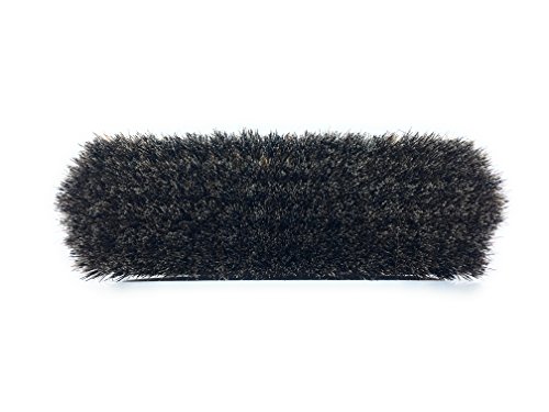 Bickmore Shoe & Boot Shine Brush - 100% Horsehair - Cleaning Brush Great for Waxing, Polishing, Buffing Finished Leather