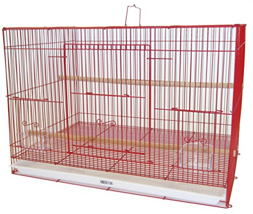 YML Small Breeding Cage, 24 x 16 x 16, Red