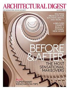 architectural digest magazine (november, 2015)