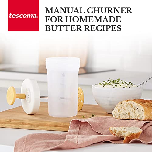 Tescoma Butter Maker Della Casa, Manual Butter Churner for Homemade Butter Recipes - Fresh Butter Churner - Dishwasher Safe - 3.1 x 6.9 inches