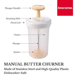 Tescoma Butter Maker Della Casa, Manual Butter Churner for Homemade Butter Recipes - Fresh Butter Churner - Dishwasher Safe - 3.1 x 6.9 inches