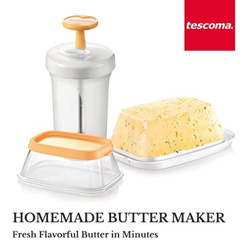 Tescoma Butter Maker Della Casa, Manual Butter Churner for Homemade Butter Recipes - Fresh Butter Churner - Dishwasher Safe - 3.1 x 6.9 inches