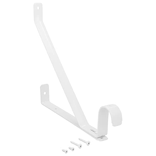 Nuk3y Heavy Duty Adjustable Shelf Rod Support Bracket (White)