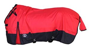 challenger 68" 1200d turnout rain horse sheet light winter blanket gusset 328