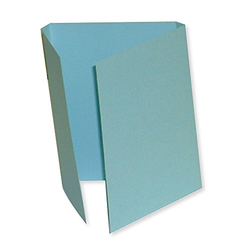 PDC Healthcare F3BB File Folder, Double Fold for Prescriptions Cardboard, 5-1/2" x 13", Blue (Pack of 100)