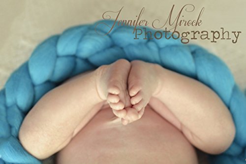 Long Merino Wool Braids, Newborn Photography Photo Prop