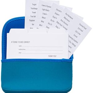 Meadowsweet Kitchens Neoprene Coupon Organizer - Turquoise