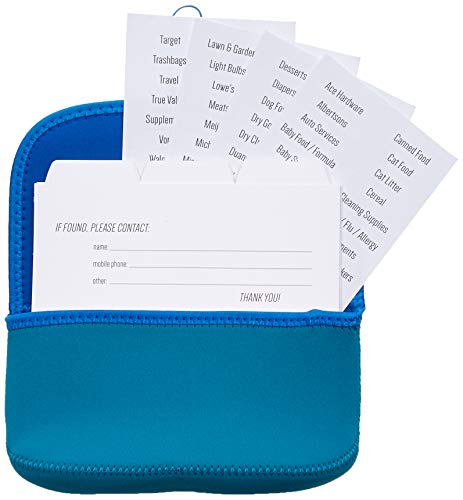 Meadowsweet Kitchens Neoprene Coupon Organizer - Turquoise