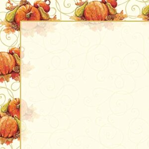 Great Papers! Stationery Letterhead, Fall Pumpkins, 8.5" x 11", 80 count (2013292)