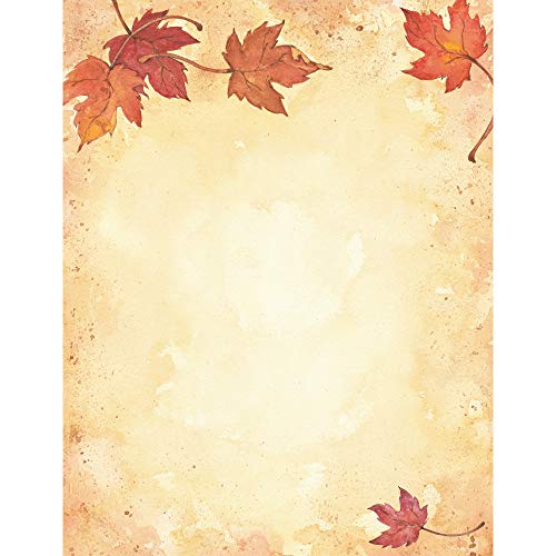 Great Papers! Fall Leaves Letterhead, Imprintable Stationery, 80 Sheets, 8.5" x 11" (2014075)