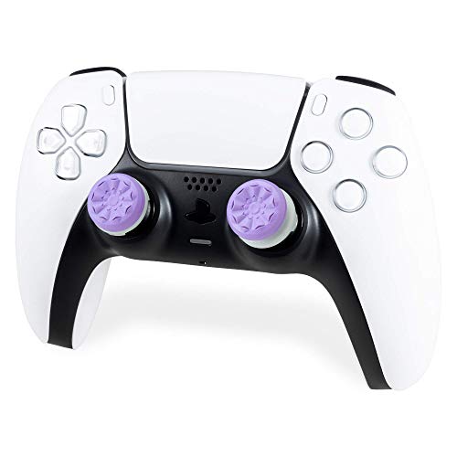 KontrolFreek FPS Freek Galaxy Purple for PlayStation 4 (PS4) and PlayStation 5 (PS5) | Performance Thumbsticks | 1 High-Rise, 1 Mid-Rise | Purple