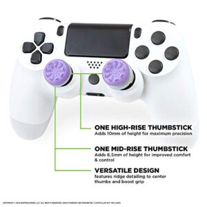 KontrolFreek FPS Freek Galaxy Purple for PlayStation 4 (PS4) and PlayStation 5 (PS5) | Performance Thumbsticks | 1 High-Rise, 1 Mid-Rise | Purple