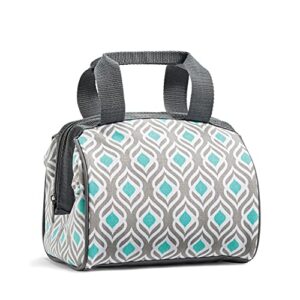 fit+fresh charlotte adult insulated lunch bag women love as a lunchbox, lunch tote, cute small lunch box for women, lunch box men, lunch bags women, insulated lunch box, lunch boxes, adult lunch, gray