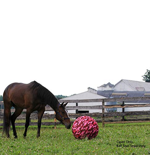 Horsemen's Pride 25-Inch Mega Ball Cover for Horses, Pink Camo Pattern, C425 PC