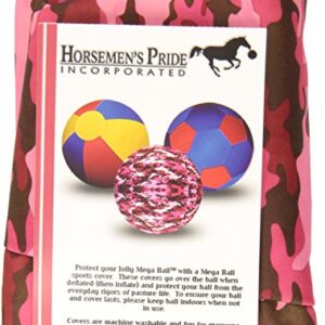 Horsemen's Pride 25-Inch Mega Ball Cover for Horses, Pink Camo Pattern, C425 PC