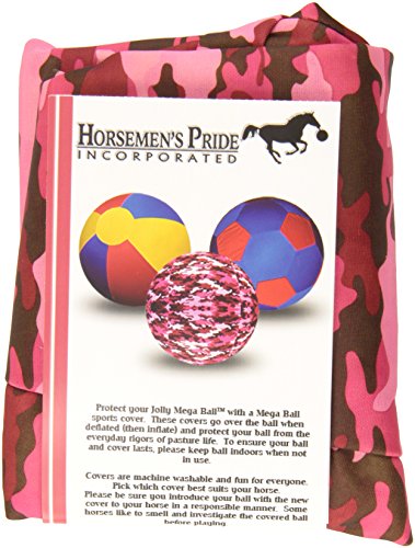 Horsemen's Pride 25-Inch Mega Ball Cover for Horses, Pink Camo Pattern, C425 PC